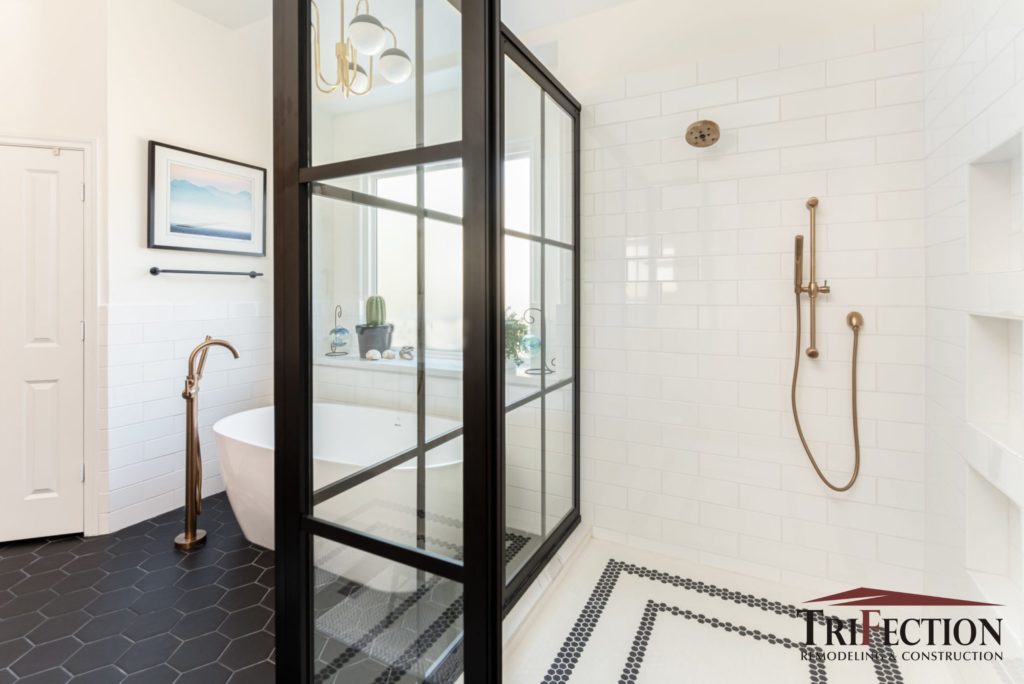 Black Framed Shower Glass Portfolio